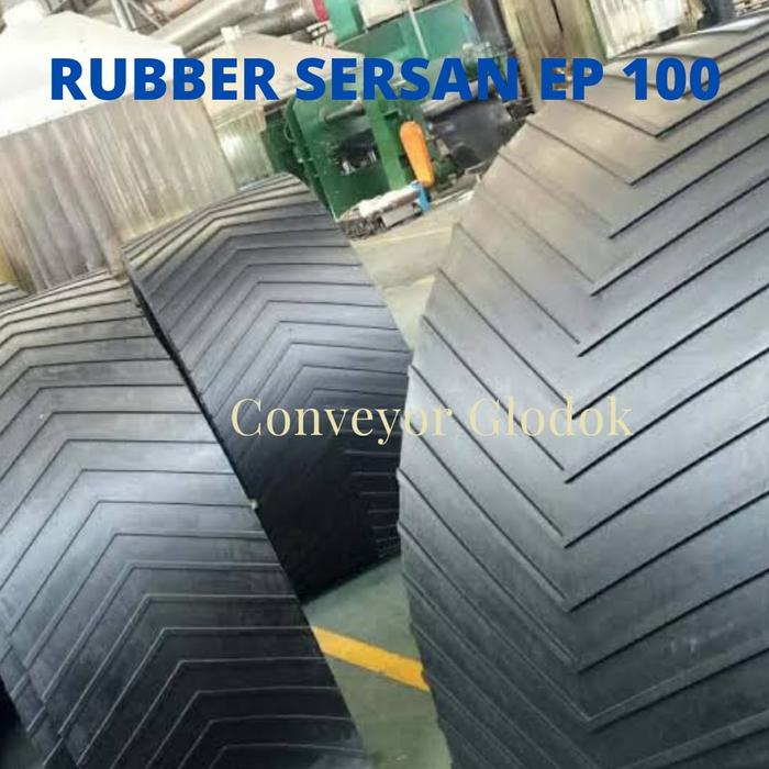 Jual rubber sersan conveyor belt 70 cm x 4 ply (top 2 mm + bottom 2 mm ...
