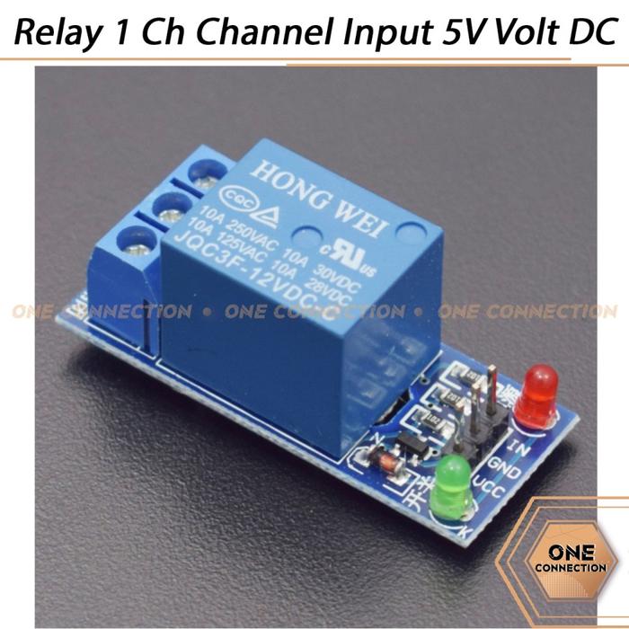 Jual Relay 1 Ch Channel Input 12V Volt DC with Optocoupler Output Up To ...