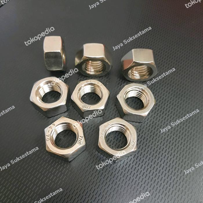 Jual Mur Stainless SS 316 Hex Nut SS316 M8 M10 M12 M20 - M8 - Jakarta ...