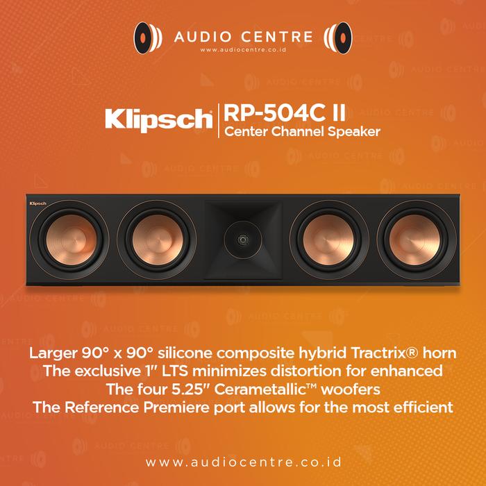Promo Klipsch RP 504C II RP 504C MKII Center Speaker Reference Premier ...