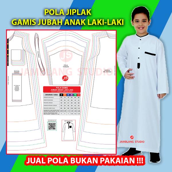 Jual Pola Jiplak Gamis Anak Laki Laki Usia 2 Sampai 12 tahun ( JP 033 ) - Kab. Pekalongan ...