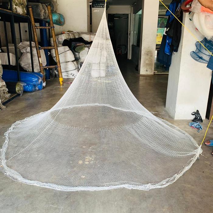Jual jala ikan jala udang jala lempar jala nilon 8 feet putih - Jakarta ...