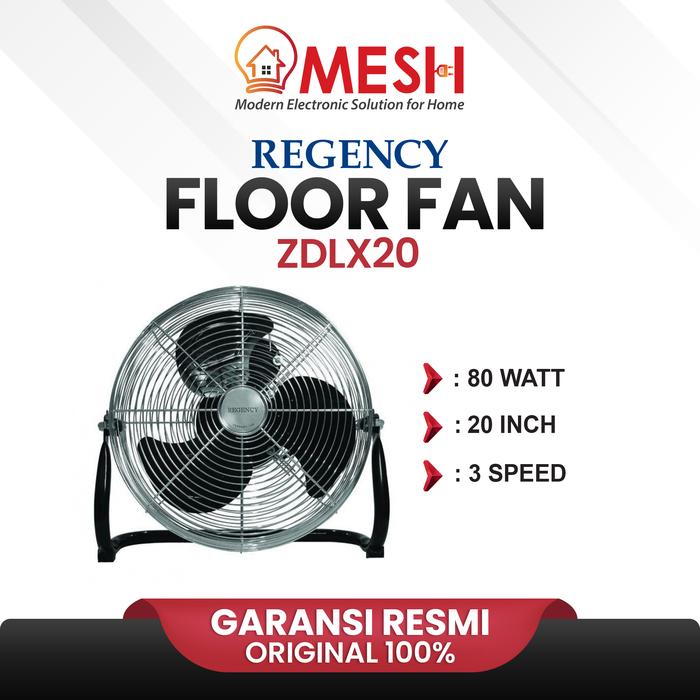 Jual Regency ZDLX20 Tornado Deluxe Floor Fan 20 inch/Kipas Angin ...
