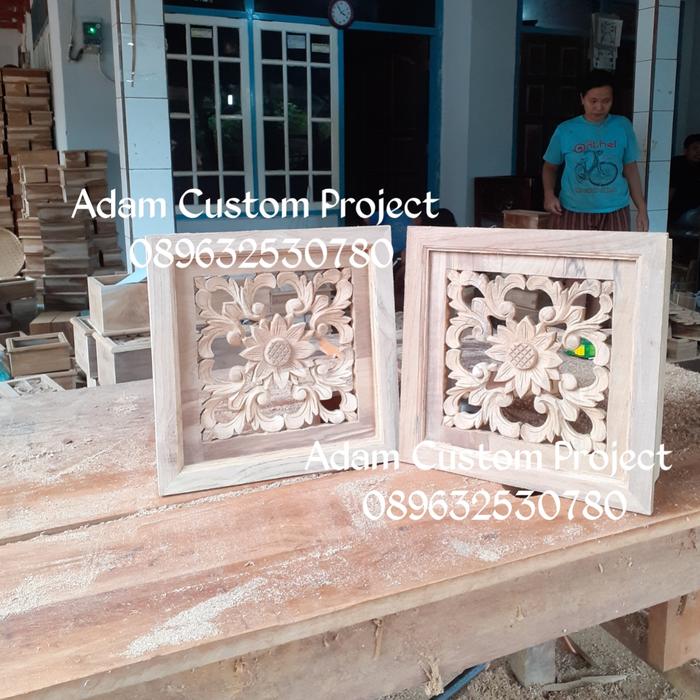 Jual Loster Kayu Jati/ Fentilasi Ukir Bunga 30 x 30 cm - Kab. Jepara ...