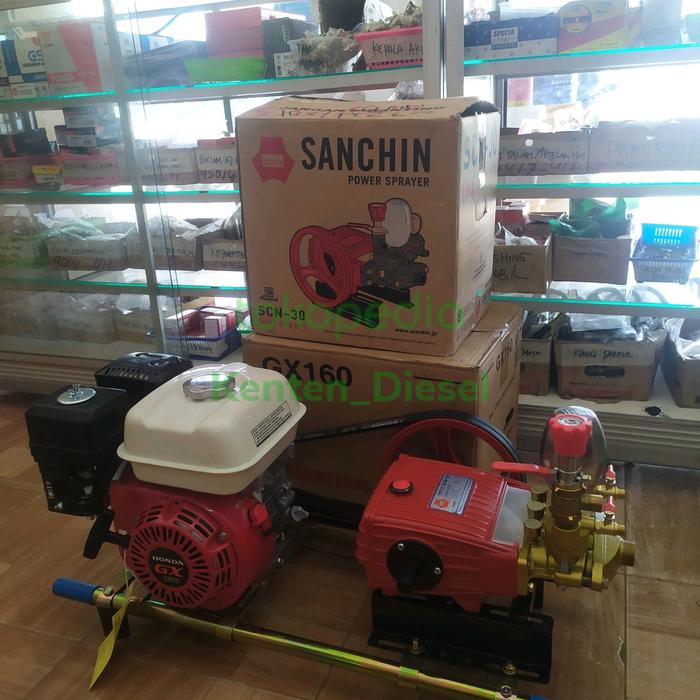 Jual SANCHIN SCN 30 Mesin Steam Power Sprayer Engine Honda GX 160 Komplit - Kota Palembang ...