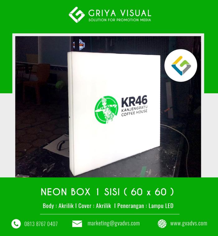 Jual NEON BOX 1 SISI ( 60 x 60 CM ) - Jakarta Selatan - Griya Visual ...