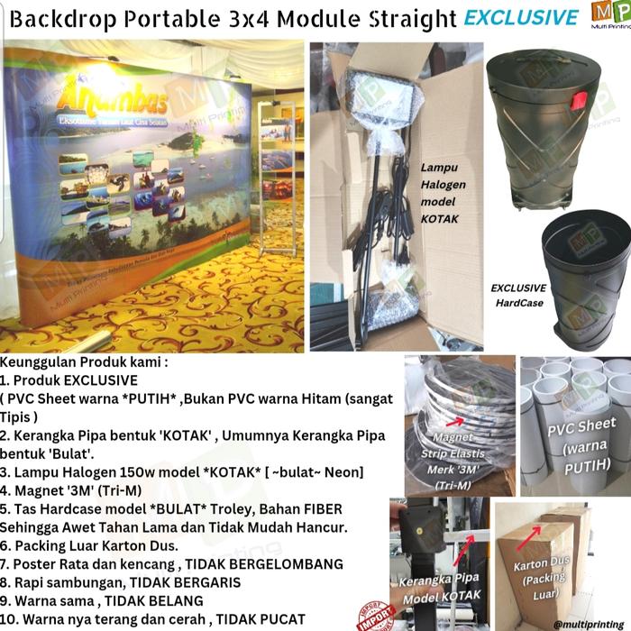 Jual Backwall Portable 3x4 Lurus-Backdrop Portable 3x4 Lurus-Backwall ...