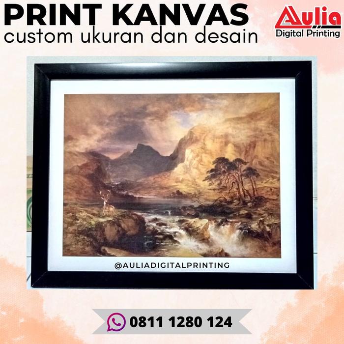 Jual Print Bahan Kanvas Custom Meteran HIGHRESOLUTION | Cetak Canvas ...