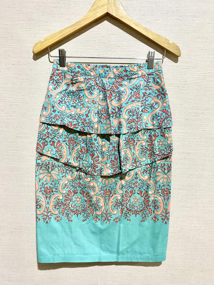 Jual Pithecanthropus Bali - Batik Skirt Peplum in Light Blue - Jakarta ...