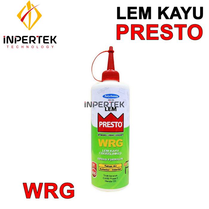 Promo Lem Kayu WRG 600 Gr PRESTO Tahan Air Exterior Water Resistant ...