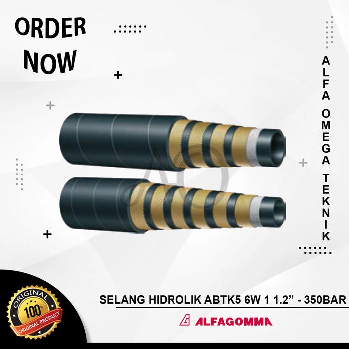 Jual SELANG HIDROLIK ALFAGOMMA 1 1/2 INCH ABTK5 HYDRAULIC HOSE 6W 5000 PSI - Kota Surabaya ...