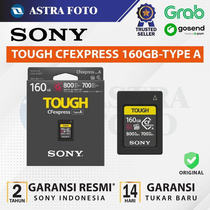 Promo SONY CFEXPRESS 160GB TYPE A TOUGH MEMORY CARD CF EXPRESS ORIGINAL ...