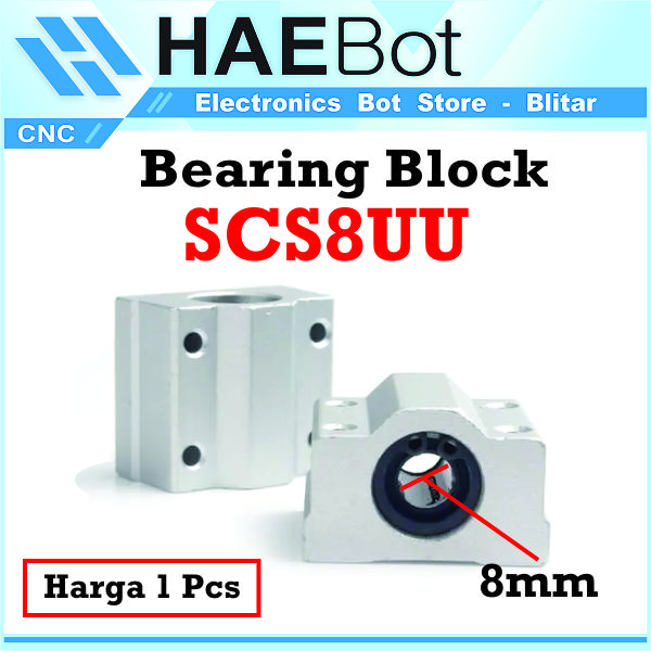 Jual [EBS] SCS8UU Linear Ball Bearing Bushing 8mm Slide Block CNC Printer - Kota Blitar - HAEBOT ...