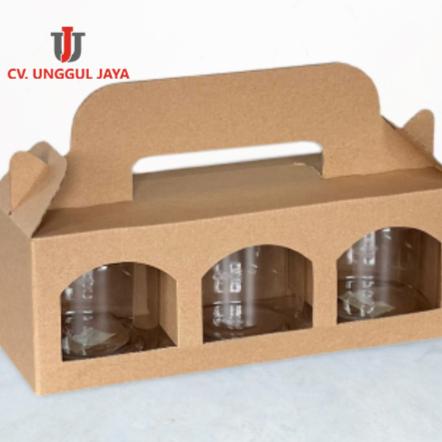 Jual Dus Toples 600ml Box Tabung Silinder Kardus Packaging Isi 3 Jar ...
