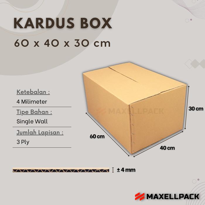 Jual Kardus Karton Box Besar 60x40x30 CM Dus Pindahan Packing Packaging ...
