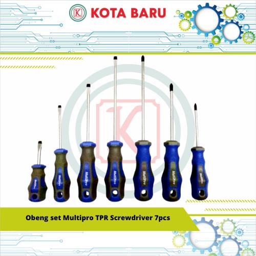 Jual Obeng set Multipro TPR Screwdriver 7pcs - Kota Cilegon - Kota Baru ...