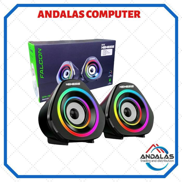 Jual SPEAKER SPIKER GAMING RGB FALCON NYK NEMESIS N-08 ORIGINAL - Kota ...