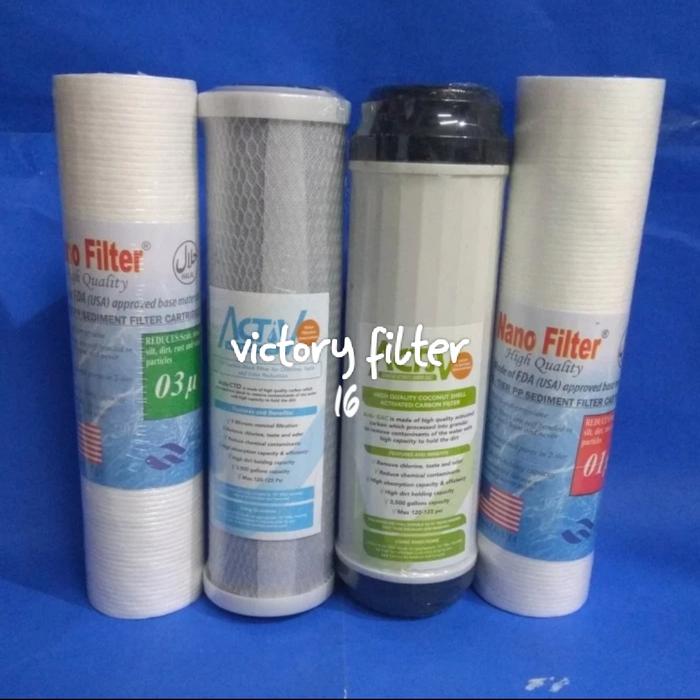 Jual Special Paket 4 Filter 10 Inch (Sedimen.Pp+Gac+Cto+Sedimen.Pp) di ...