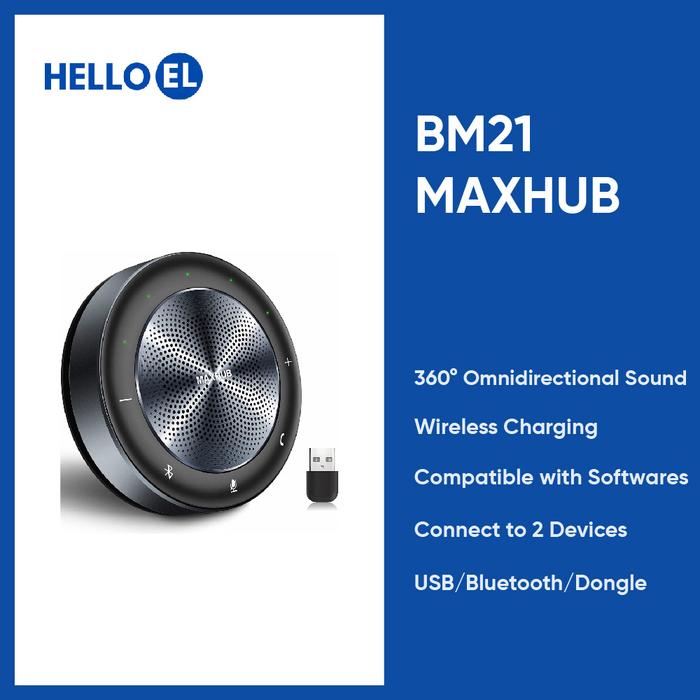 Jual BM21 BM 21 MAXHUB MAX HUB Bluetooth Dongle Wireless Speakerphone ...