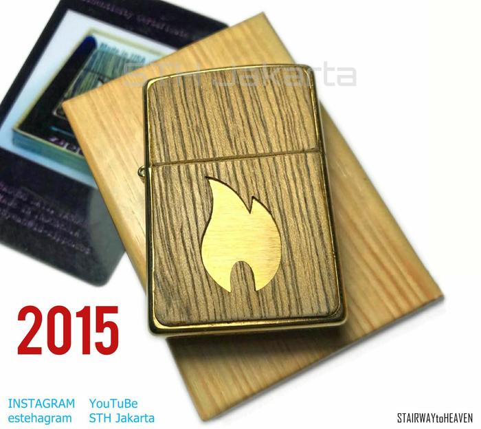 Jual zippo WOOD Original Emblem Custom Lokal Indonesia Limited Edition ...