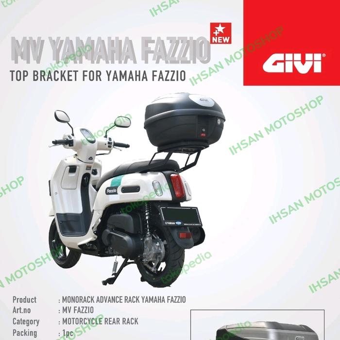 Jual Braket Breket Bracket Top Box MV GIVI Yamaha Fazzio 125 - Jakarta ...