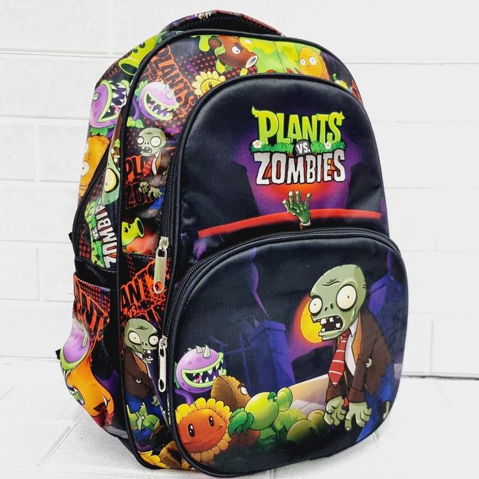 Jual Tas Ransel Sekolah 15" - 18" PLANT VS ZOMBIE cocok untuk Anak TK ...