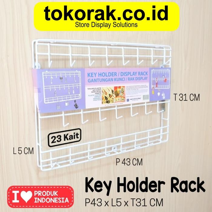 Jual RAK GANTUNGAN KUNCI RACK KEY HOLDER MODELLINE RUMAH MOTOR KANTOR ...