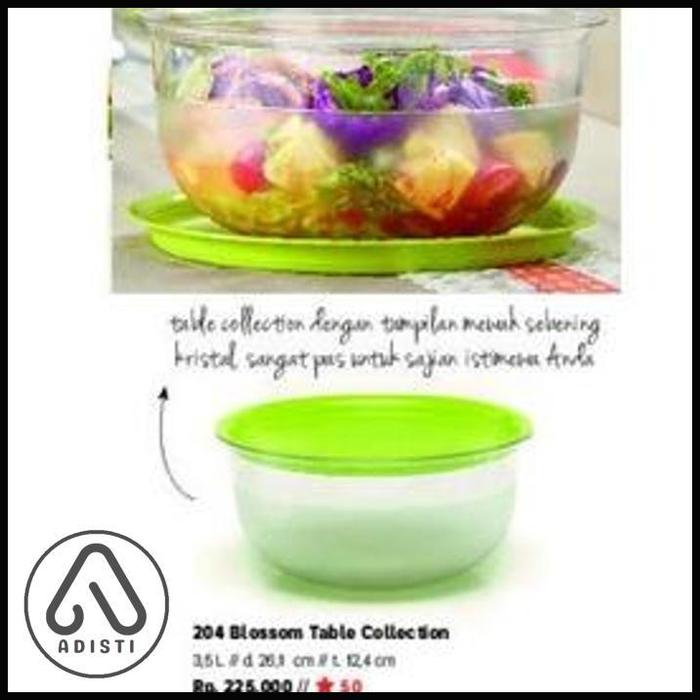 Jual tupperware blossom table collection transparan bening - wadah ...