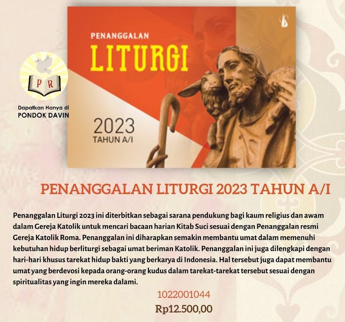 Jual Penanggalan Liturgi 2023 Tahun A/I Kanisius - Kota Bekasi - Pondok Davin | Tokopedia