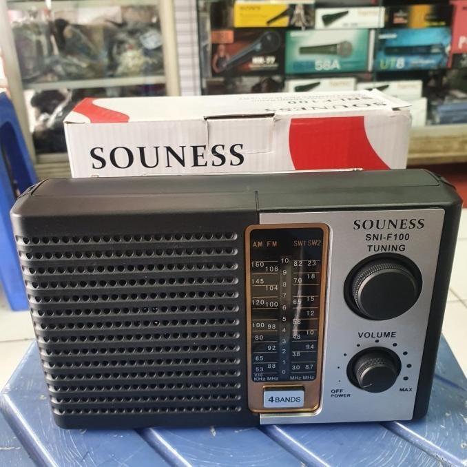 Jual Radio Jadul Souness Sni-f100 Am/fm 4 Band - Bisa Bateray Dan Listrik - F100 Di Seller ...