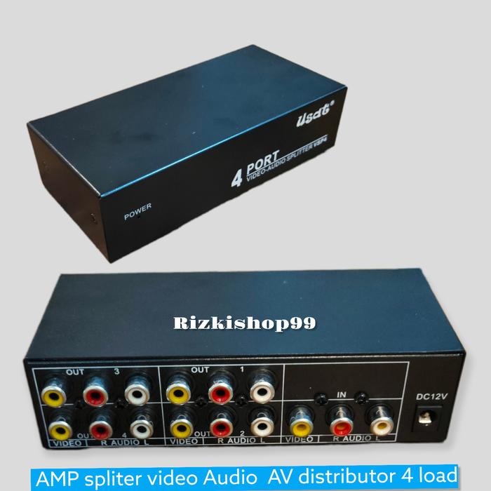 Jual AMP Splitter video-audio 4 load AV DISTRIBUTOR 4 LOAD - Jakarta ...