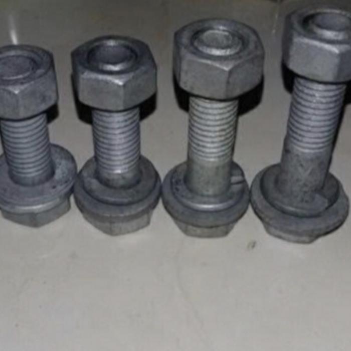 Jual Hexagon Bolt + Nut Galvanized / Stud Bolt + 2 Nut M14 x 75 MM ...