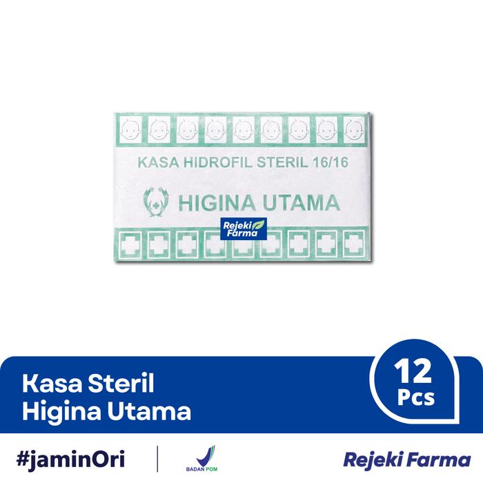 Jual Kasa Hidrofil Steril 16/16 Higina Utama 100% Cotton - Pembalut ...