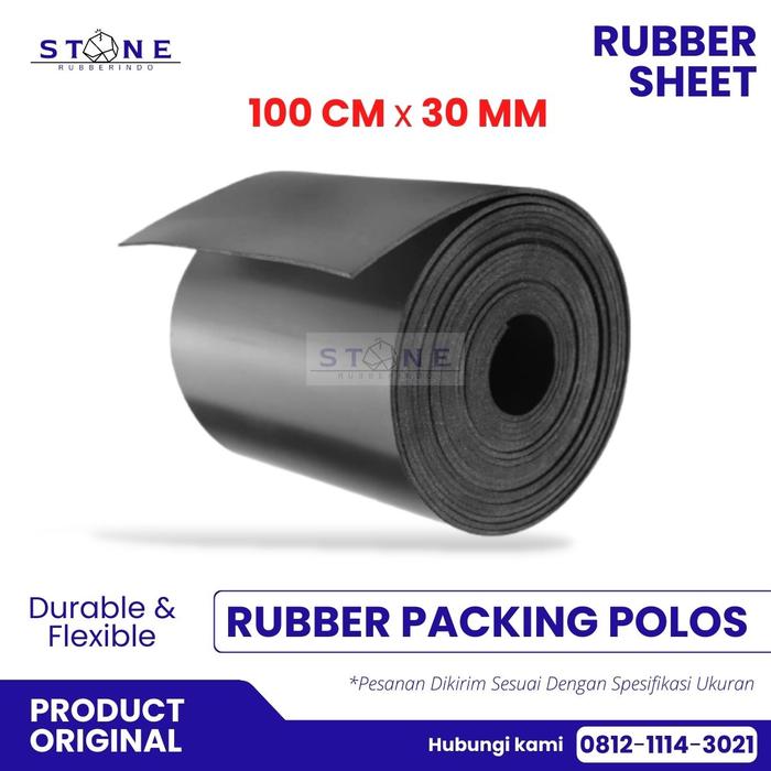 Jual Rubber Sheet 30 mm x 100 cm Karet Packing 30mm / Paking Karet ...