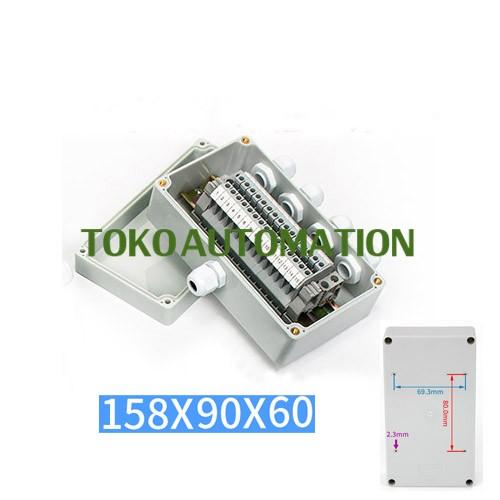 Jual Din Rail terminal UK Waterproof Cable Junction Box 15Way 1IN 4OUT ...