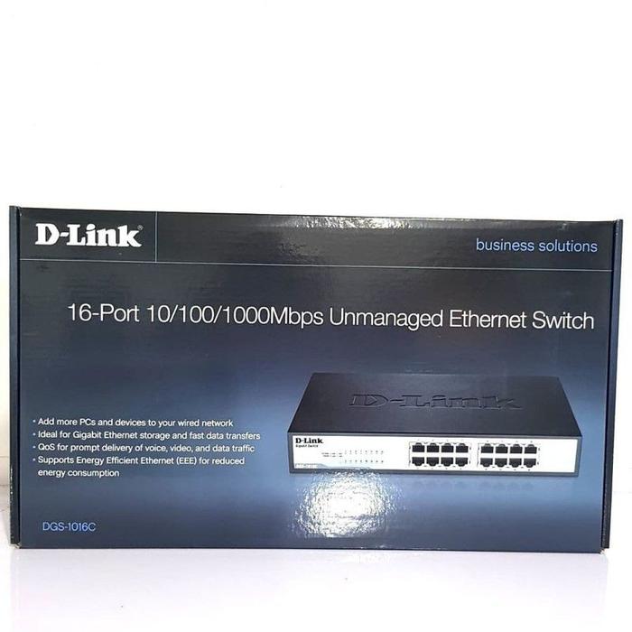Jual DLINK DGS-1016C SWITCH HUB Gigabit 16-Port Desktop / switch d-link ...
