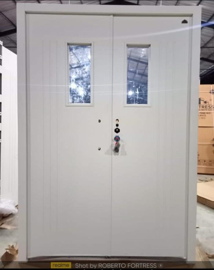 Jual Pintu Baja FORTRESS Hospital Door 100x120 - Putih - Double Door ...