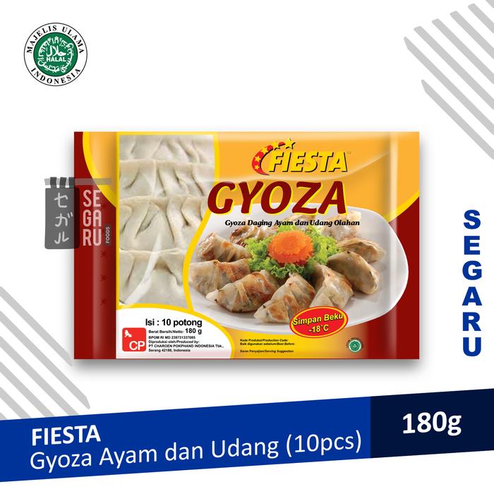 Jual FIESTA Gyoza Ayam dan Udang Halal isi 10 pcs 180 gram - Kota ...