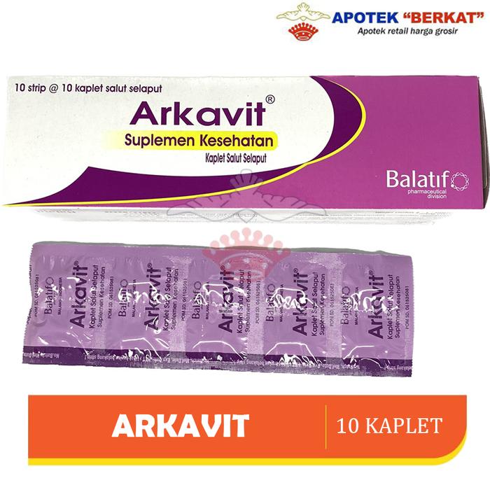 Jual ARKAVIT STRIP X 10 KAPLET MULTIVITAMIN / VITAMIN B - Kab ...