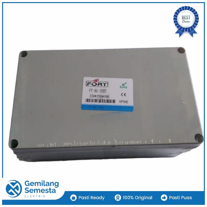 Jual Junction box ABS 250x150x100 mm IP66 box Pvc plastik FORT - Box ...
