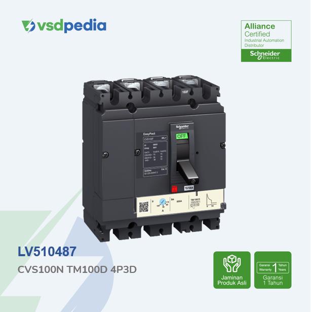 Promo SCHNEIDER CVS100N TM100D 4P3D circuit breaker LV510487 Cicil 0% ...
