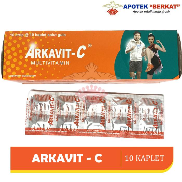 Jual ARKAVIT C PER STRIP ISI 10 | MULTIVITAMIN | VITAMIN C | ENERVON C ...