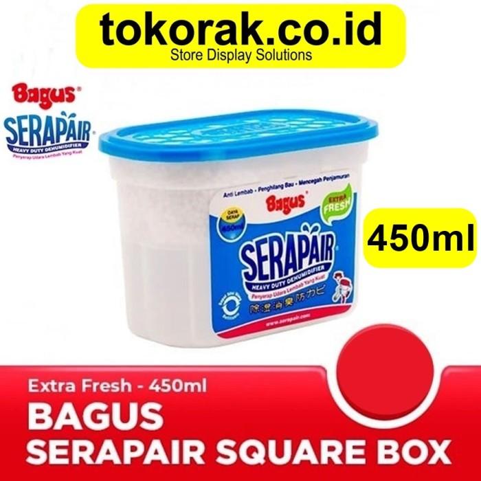 Jual BAGUS SERAPAIR 450 ML SQUARE BOX EXTRA FRESH SERAP AIR ANTI LEMBAB ...