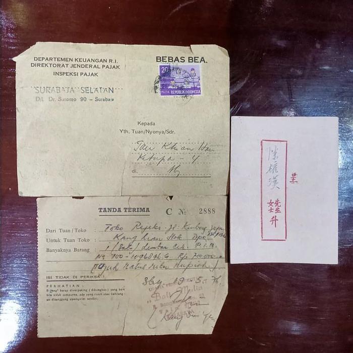 Jual Surat Lama Kuno Direktorat Jenderal Pajak Surabaya Jadul Tua 1975 ...