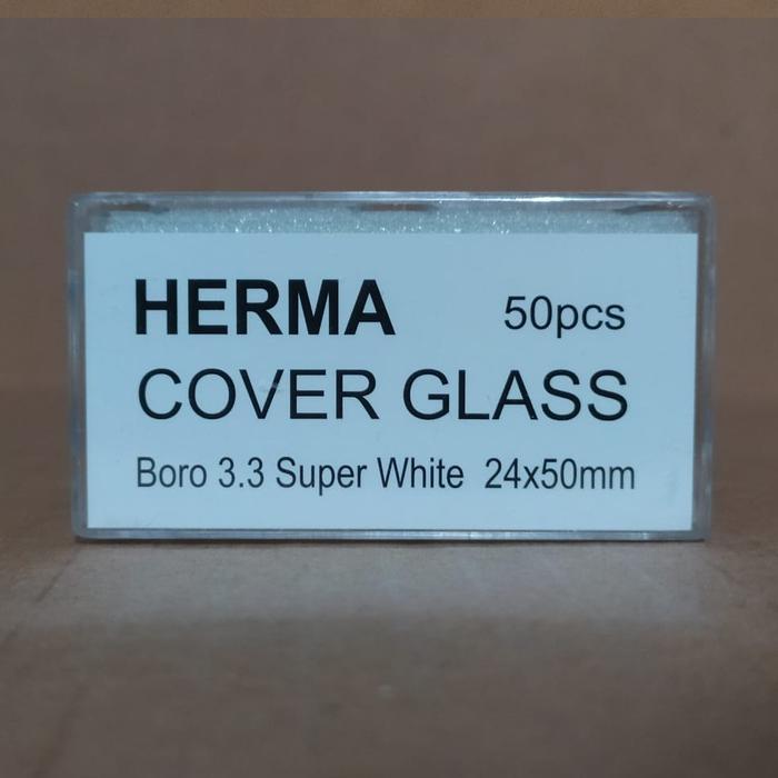 Jual COVER GLASS 24x50 MM KACA PENUTUP DECK GLASS MIKROSCKOP KACA HERMA ...