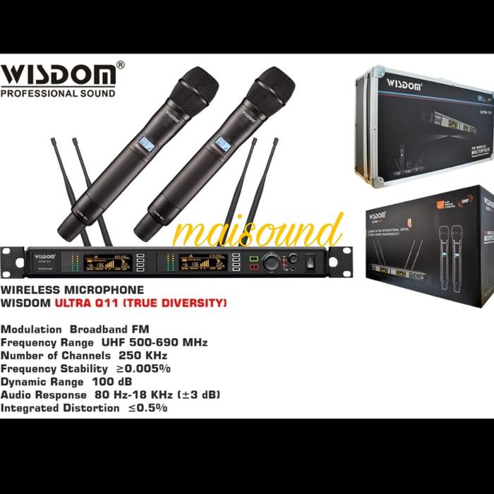 Jual MIC WIRELESS WISDOM ULTRA Q11 ORIGINAL HANDHELD MICROPHONE WISDOM Q 11 - Jakarta Utara ...