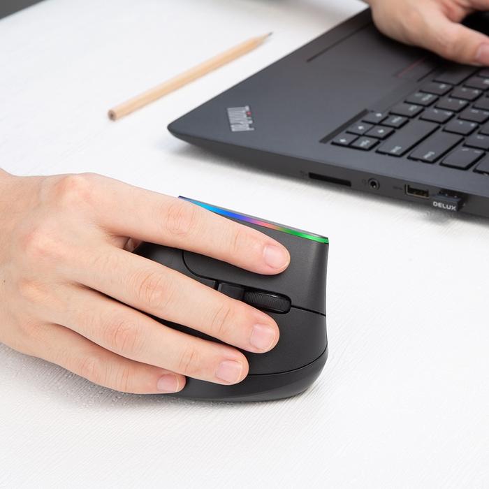 Jual Bluetooth Ergonomic Gaming Mouse Triple Mode Connection 4000DPI ...