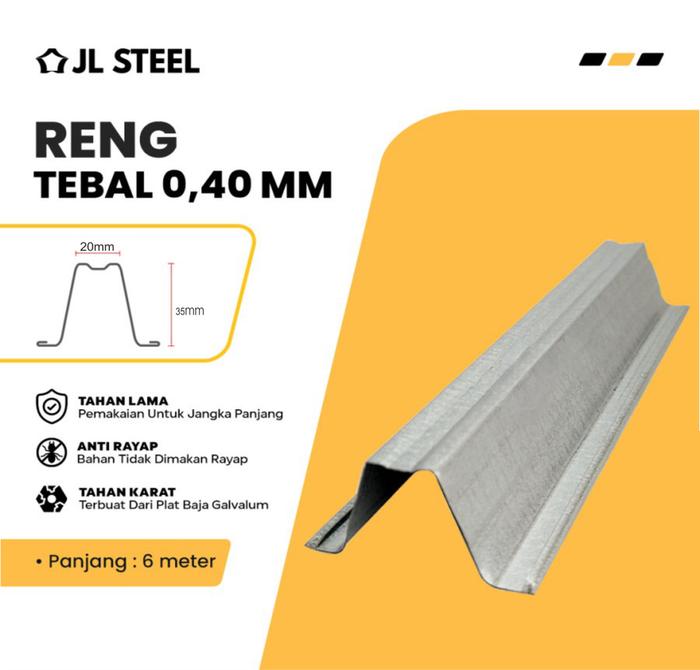 Jual Kanopi Atap Baja Ringan Kanal C 75 C75 RENG galvalum TEBAL BERAT ...