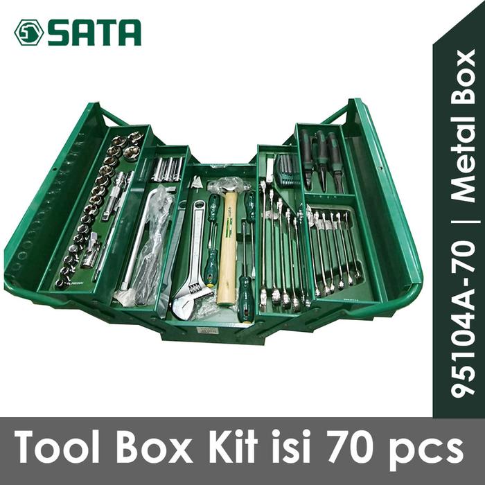Promo Tool Box beserta Isinya 70 pcs - 12 Point Metric 95104A-70 SATA ...