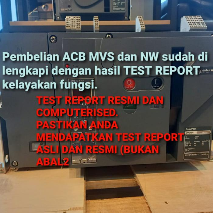 Jual SCHNEIDER ACB MERLIN GERIN MVS16 65kA 1600a 4P MVS16H4MF2A MVS ...